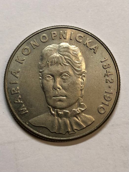20zł 1978 Maria Konopnicka, numizmatyka, monety PRL Łomianki • OLX.pl