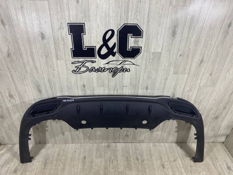 Бампер задний Mercedes C W206 AMG диффузор спойлер губа A2068854503: 3 ...