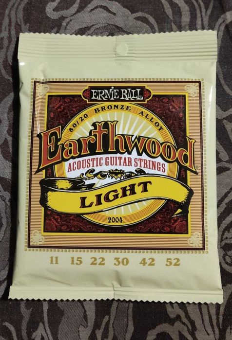 Струны для акустической гитары Ernie Ball LIGHT 11-52 оригинал: 150 грн ...