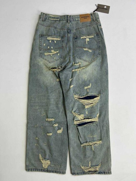 Джинси BALENCIAGA джинсы distressed baggy custom jeans archive opium: 2 ...