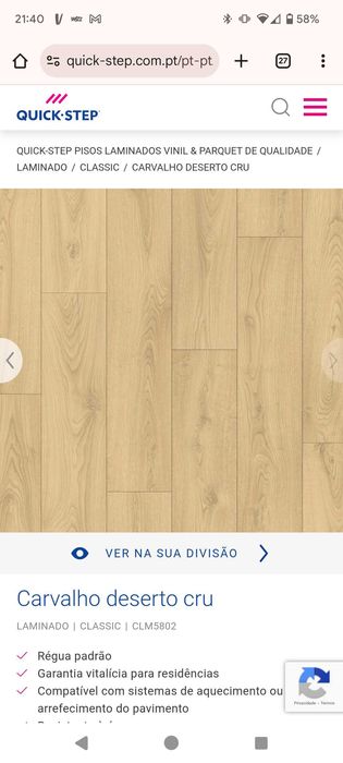 Pavimento laminado marca quick step Santa Iria De Azoia, São João Da Talha E Bobadela • OLX.pt
