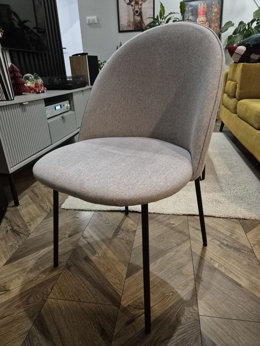 Krzesło Szare Jysk Loft DYBVAD Kraków Bieżanów-Prokocim • OLX.pl