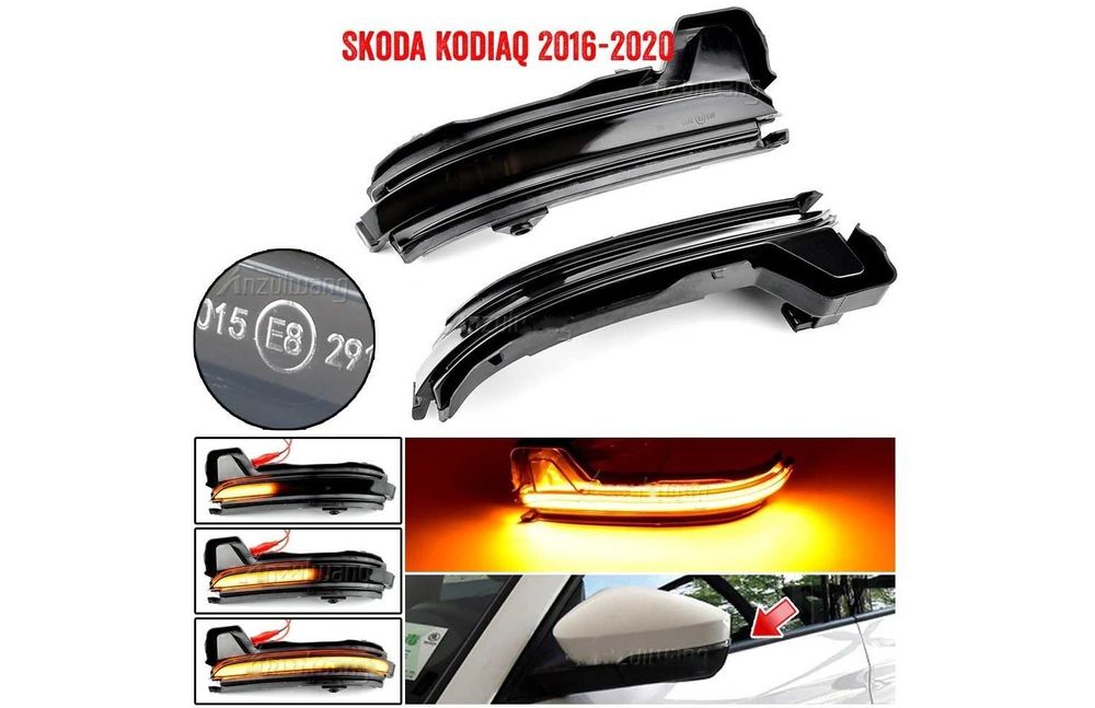 Динамічні LED поворотники Skoda Karoq, Kodiaq, Octavia, Superb: 295 грн ...