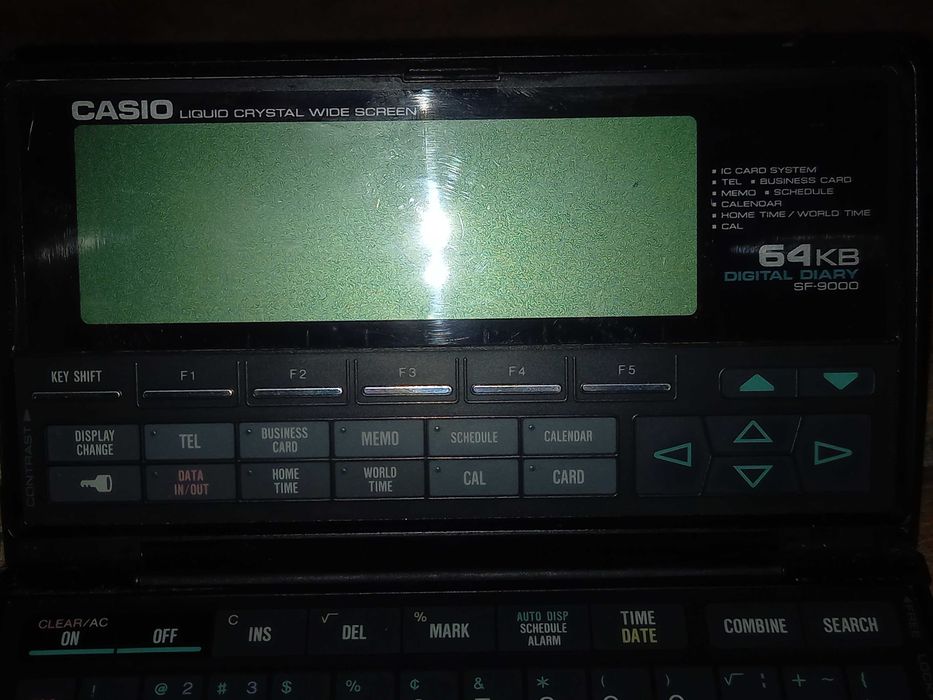 Organizer CASIO 64kB Digital Diary - Zabytkowy Palmtop Warszawa Ursynów ...