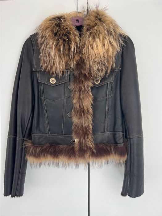 Casaco de Pele de Carneiro Natural com Pele de Raposa (Mulher) Portimão ...