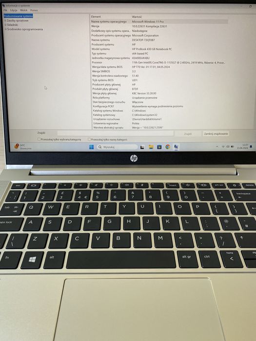 HP Probook 430 g8 notebook PC Windows 11 Bydgoszcz • OLX.pl