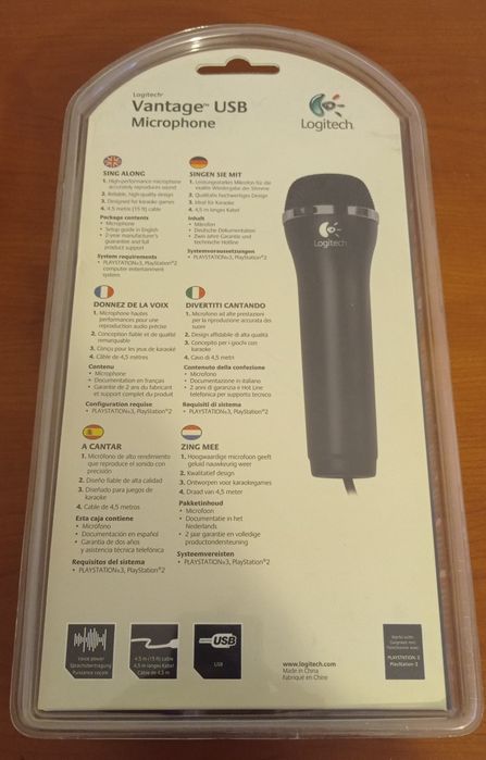 Logitech Vantage Microfone USB (PlayStation) Lordelo Do Ouro E ...