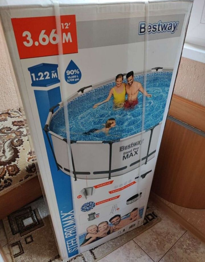 Бассейн 366х122 Bestway Steel Pro Max: 7 000 грн. - Водні види спорту ...
