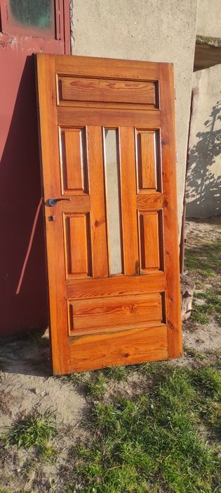 Solidne drzwi drewniane zewnętrzne Wódka • OLX.pl