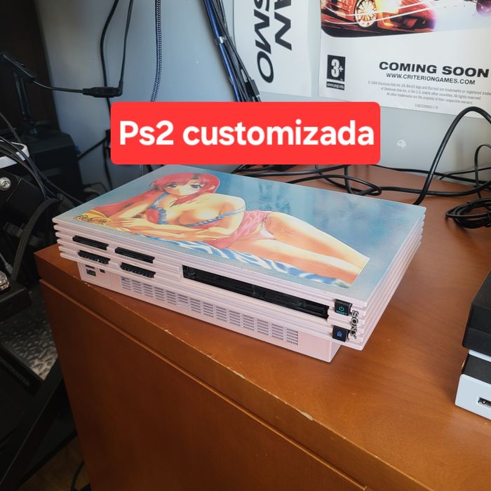 Ps2 fat customizada Mafamude E Vilar Do Paraíso • OLX.pt