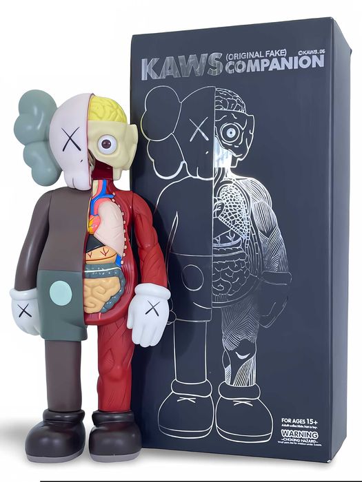 Статуетка KAWS x Companion Flayed Edition x Color 400% 34 см Анатомія ...