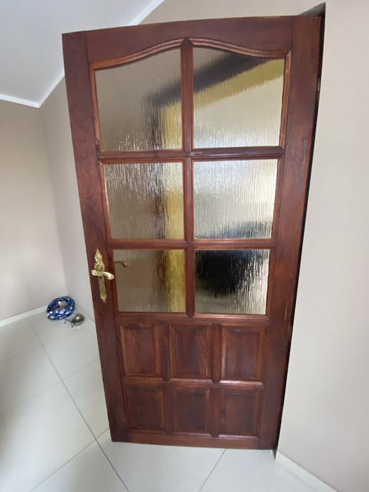 Drzwi zewnętrzne drewniane Białogard • OLX.pl