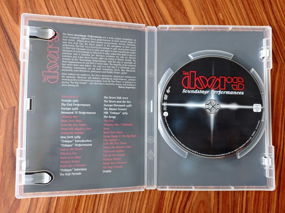 Płyta DVD muzyczna The Doors soundstage performances za połowę ceny ...