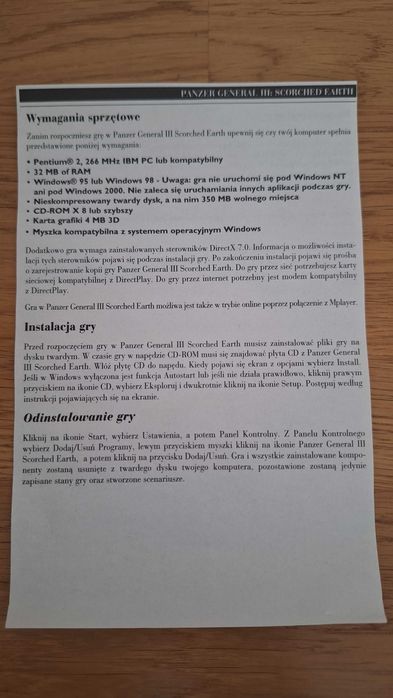 Panzer General III po polsku - wydanie pudełkowe. Łódź Bałuty • OLX.pl