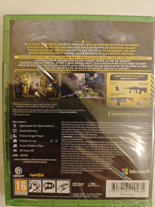 Tom Clancy's Rainbow Six Extraction edycja limitowana gra na Xbox One ...