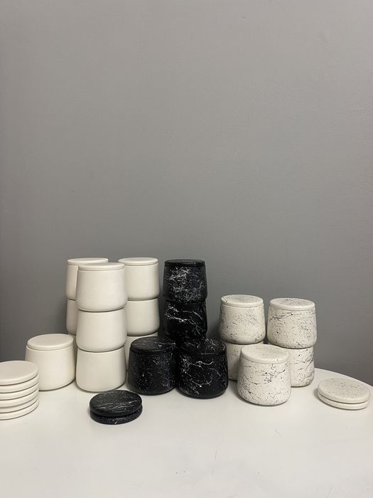 Кашпо з кришкою Тара для свечей Тара для свічок Кашпо для свічок 65 грн Витвори майстрів