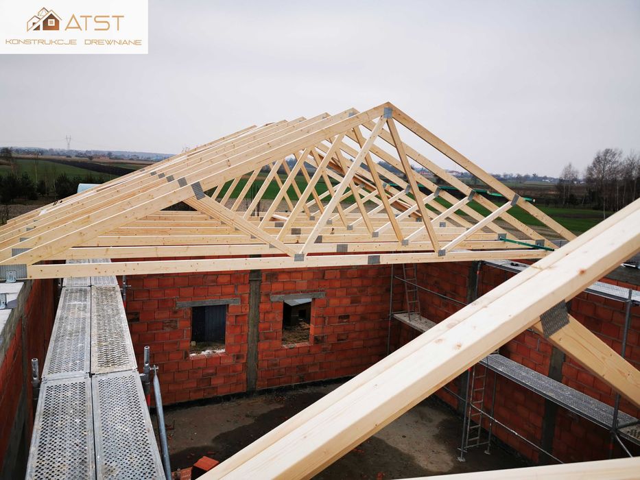Wiązary Dachowe, Bindry, Konstrukcje Drewniane, Więźba, Montaż Ostrów ...