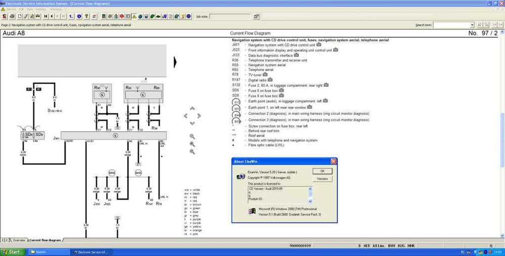 ElsaWin 5.2 i 6.0 Vw Audi Seat Skoda Polska Wersja Grupa Vag ELSA WIN ...
