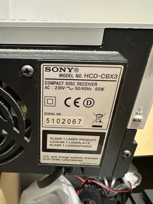 Wieza Sony z kolumnami Sony Micro Hi-Fi System CMT-BX3 Tychy • OLX.pl