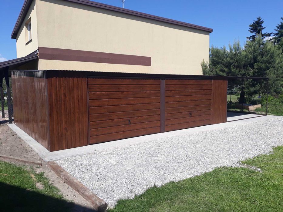 Garaż blaszany 9x5.5 garaż blaszak wiata blaszaki garaze 5x5 4x5 6x5 ...