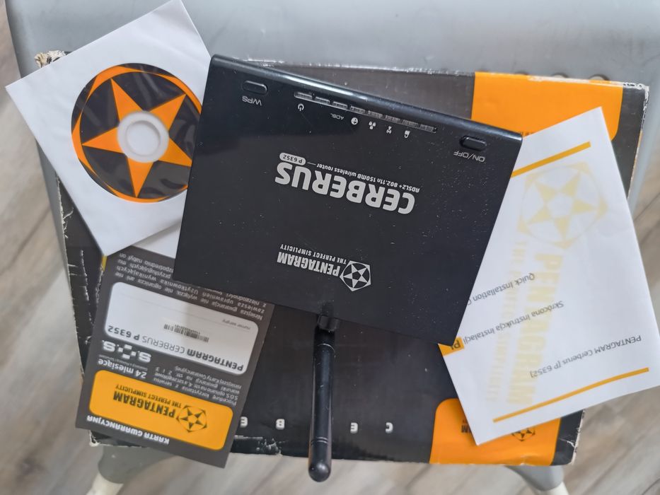 Router modem Pentagram Cerberus P6352 ADSL2+ Wi-Fi IEEE 802.11n ...