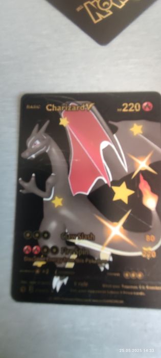 Czarna karta pokemon Charizard Wipsowo • OLX.pl