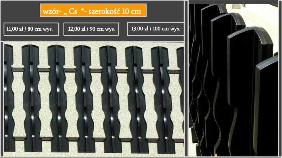 Sztachety plastikowe wzmacniane, ogrodzenia plastikowe, PRODUCENT ...