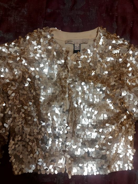 Bolero dourado Mango Santo António • OLX Portugal