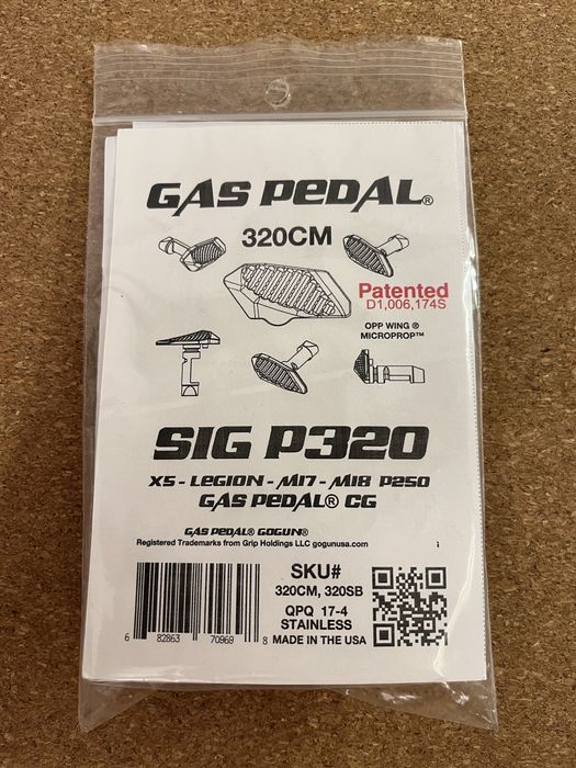 Gas Pedal Go Gun Sig Sauer P320 Powiększona dźwignia do rozkładania ...
