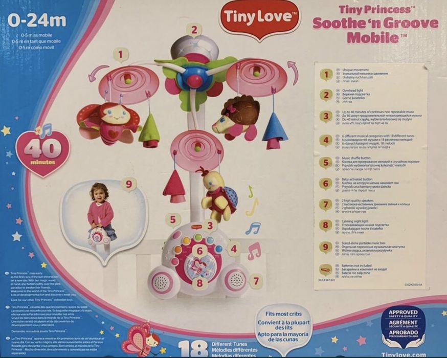 Многофункциональный мобиль Крошка Бетти Tiny Love 5 B 1: 399 грн. - Брязкальця та підвіски ...