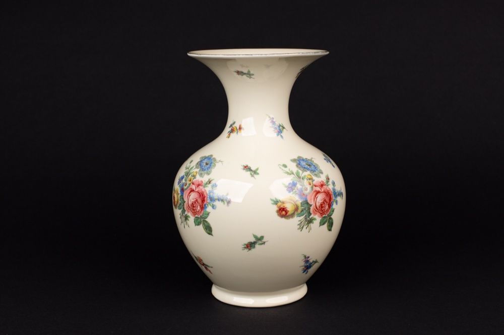Hertel Jacobs przedwojenny wazon porcelanowy kwiaty Stargard • OLX.pl