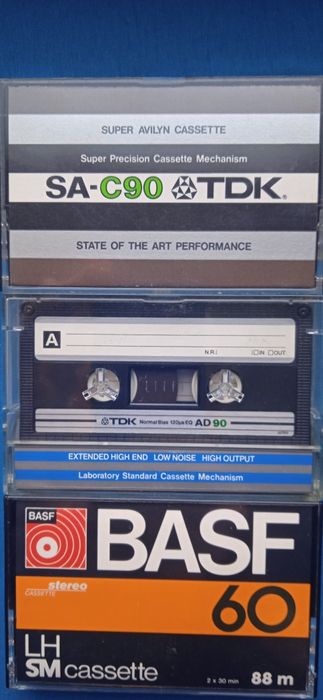 Три аудиокассеты TDK/BASF лот: 265 грн. - CD / DVD / пластинки / кассеты Степная на Olx