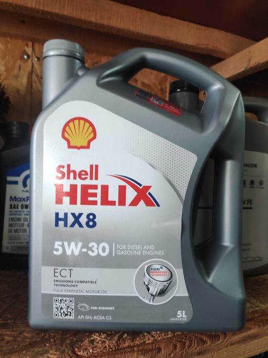 Shell Helix Ultra HX8 ECT 5W30 (4л. / 5л.) Моторное масло. Германия.: 1 ...