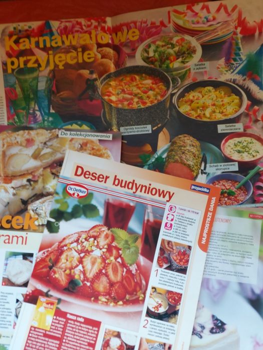 Gazety wycinki z gazet przepisy kulinarne 57sztuk 2002r/04/06/07r ...