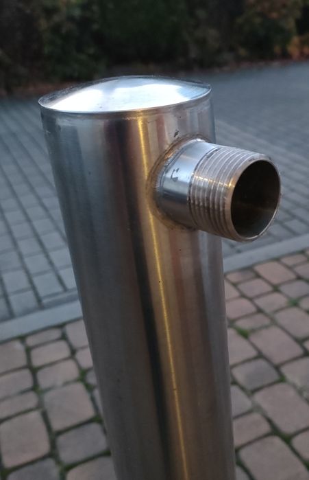 Rura nierdzewna fi70 87cm, 2x 1", bumper odbojnik barierka wymiennik ...