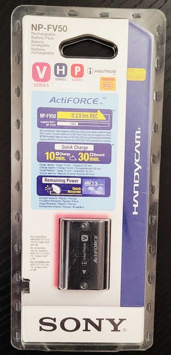 Bateria Recarregável Sony NP-FV50 (nova) Lumiar • OLX.pt