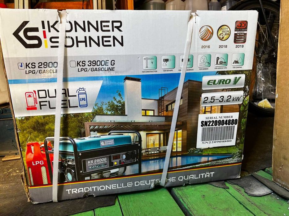 Генератор Konner&Sohnen KS 2900G 2.5 квт/3,2 квт Газ-бензин (Гібрид.): 22 500 грн. - Генератори ...
