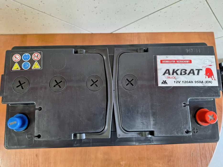 LPU Nowy akumulator Akbat 120Ah 950A Ciągnik Dostawczy Bus Puławy • OLX.pl