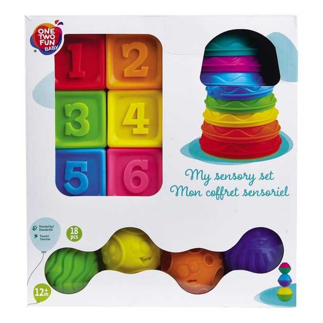 Набір сенсорний (тактильні фігурки) One Two Fun: 650 грн. - Інші ігрові ...