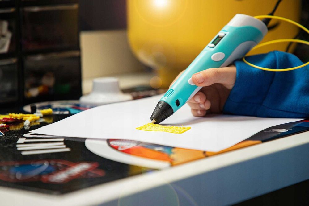 Nowy długopis 3D drukarka 3D gratis wkład PLA zabawka kolor niebieski ...