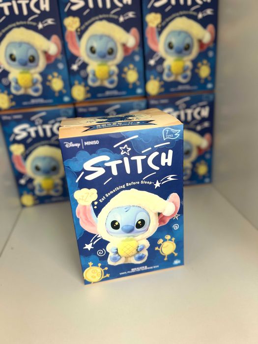Labubu Stitch Eat Something Before Sleep Popmart Vinyl Plush box blind ...