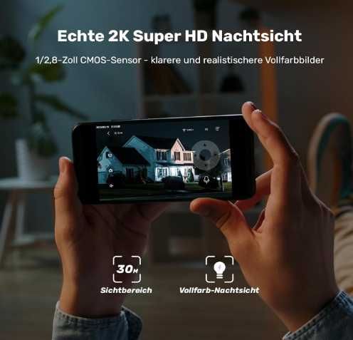 JEEBER Kamera monitoringowa 2K zewnętrzna 30m Glinik • OLX.pl