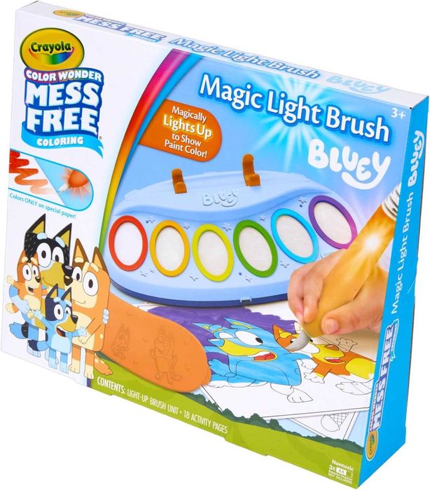 Crayola Bluey Color Wonder Magic Light Brush Магічний водний пензель: 1 ...