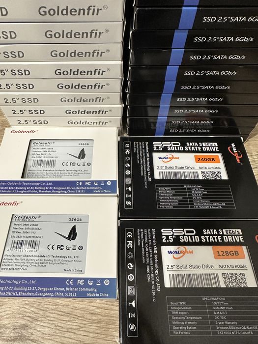 Нові SSD 128, 240, 512gb 1 tb Goldenfir ссд: 300 грн. - Комплектуючі та ...