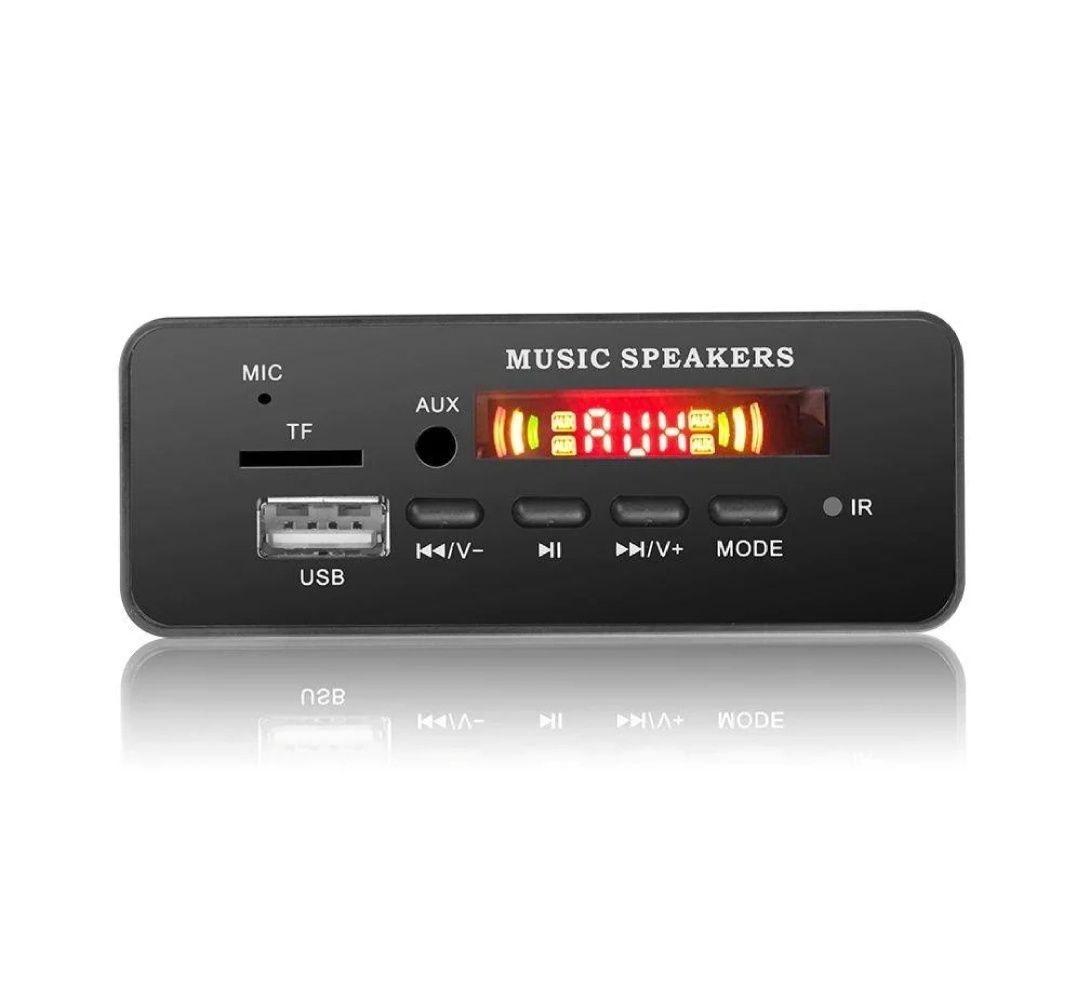 Mp3 модуль з bluetooth 5.0 і мікрофоном, FM радіо, USB, microSD, 5-14V ...