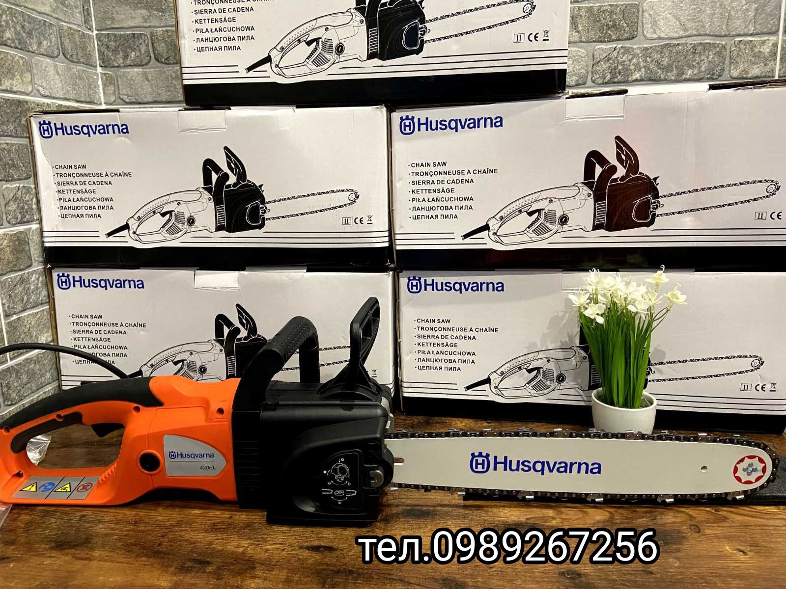 Електропила ланцюгова, электрическая пила цепная HUSQVARNA РУМУНІЯ: 3 ...