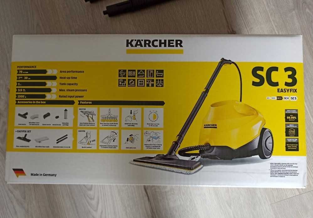Пароочисник Kärcher SC 3 EasyFix / пароочиститель Керхер / Germany: 6 ...