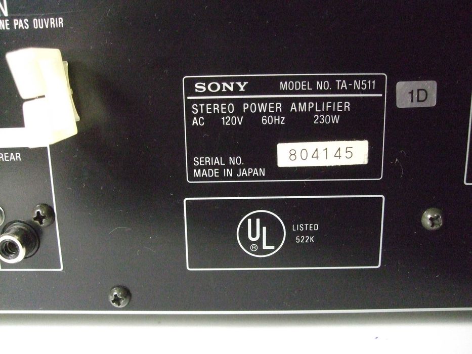 Продам кінцевий підсилювач Sony TA-N511.: 7 500 грн. - Підсилювачі ...