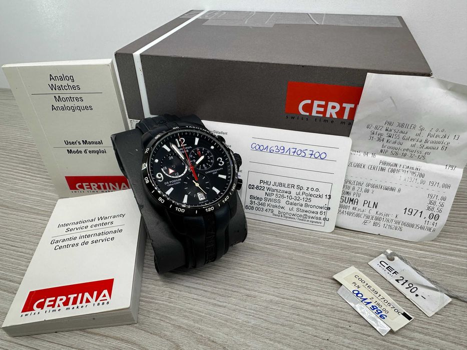 Zegarek Certina męski Ds Podium Chronograph GMT Tczew • OLX.pl