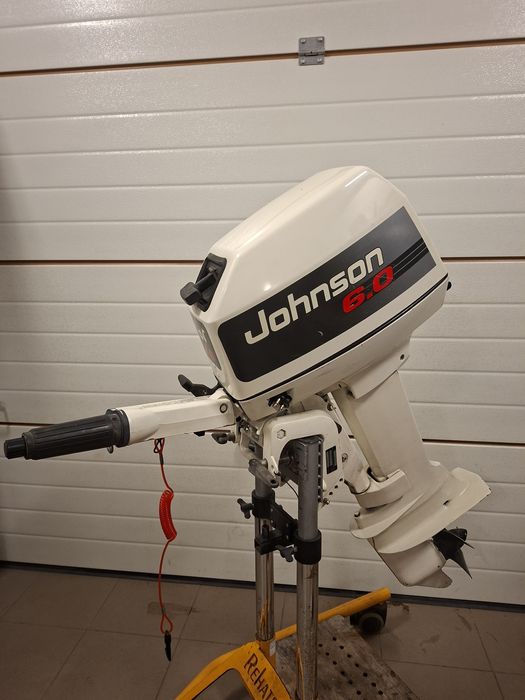 Silnik zaburtowy johnson 6hp 2T stopa S stan bardzo dobry łódka ponton ...